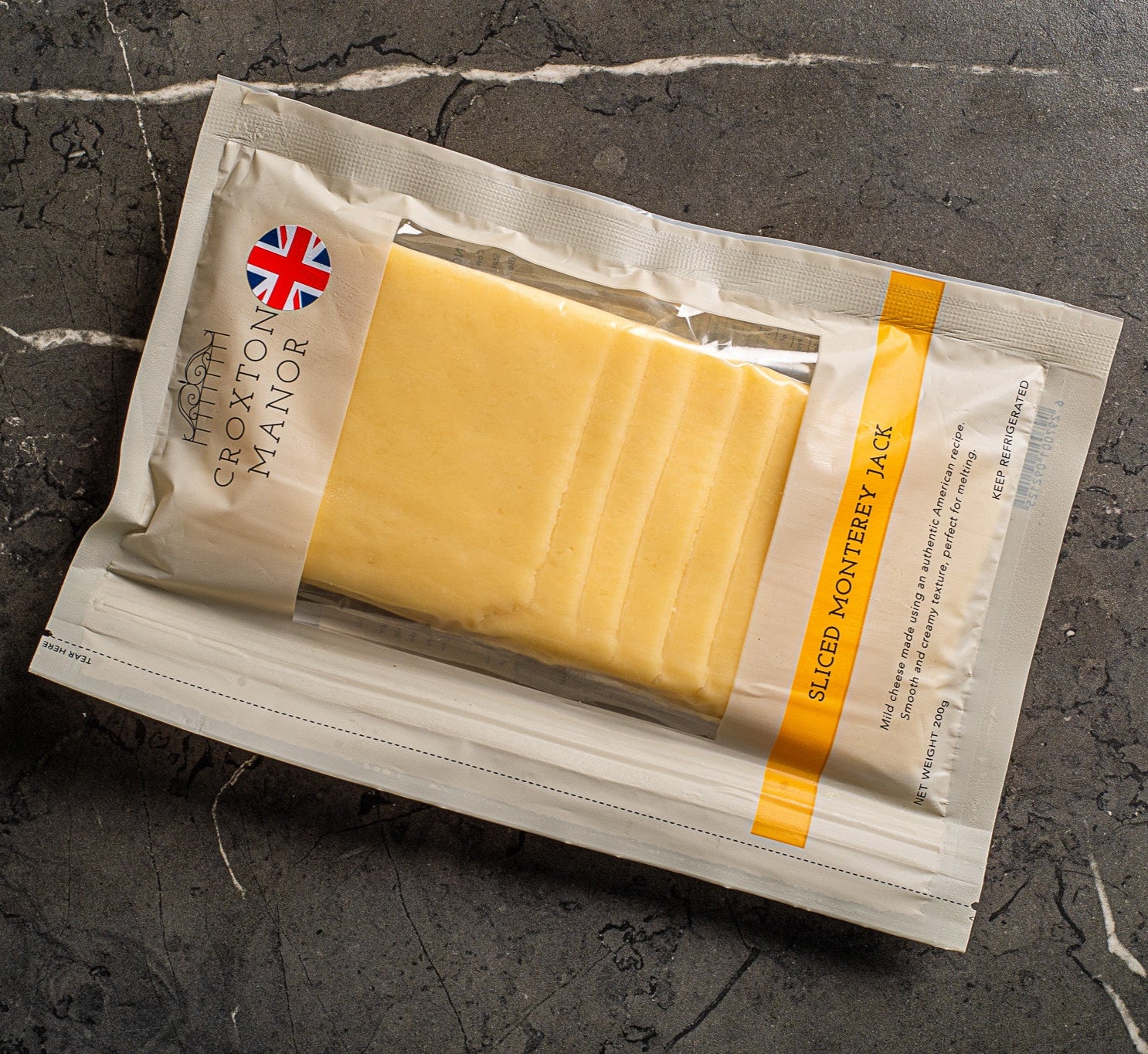 Monterey Jack Slices 20g | Harvey & Brockless | ButcherShop.ae UAE